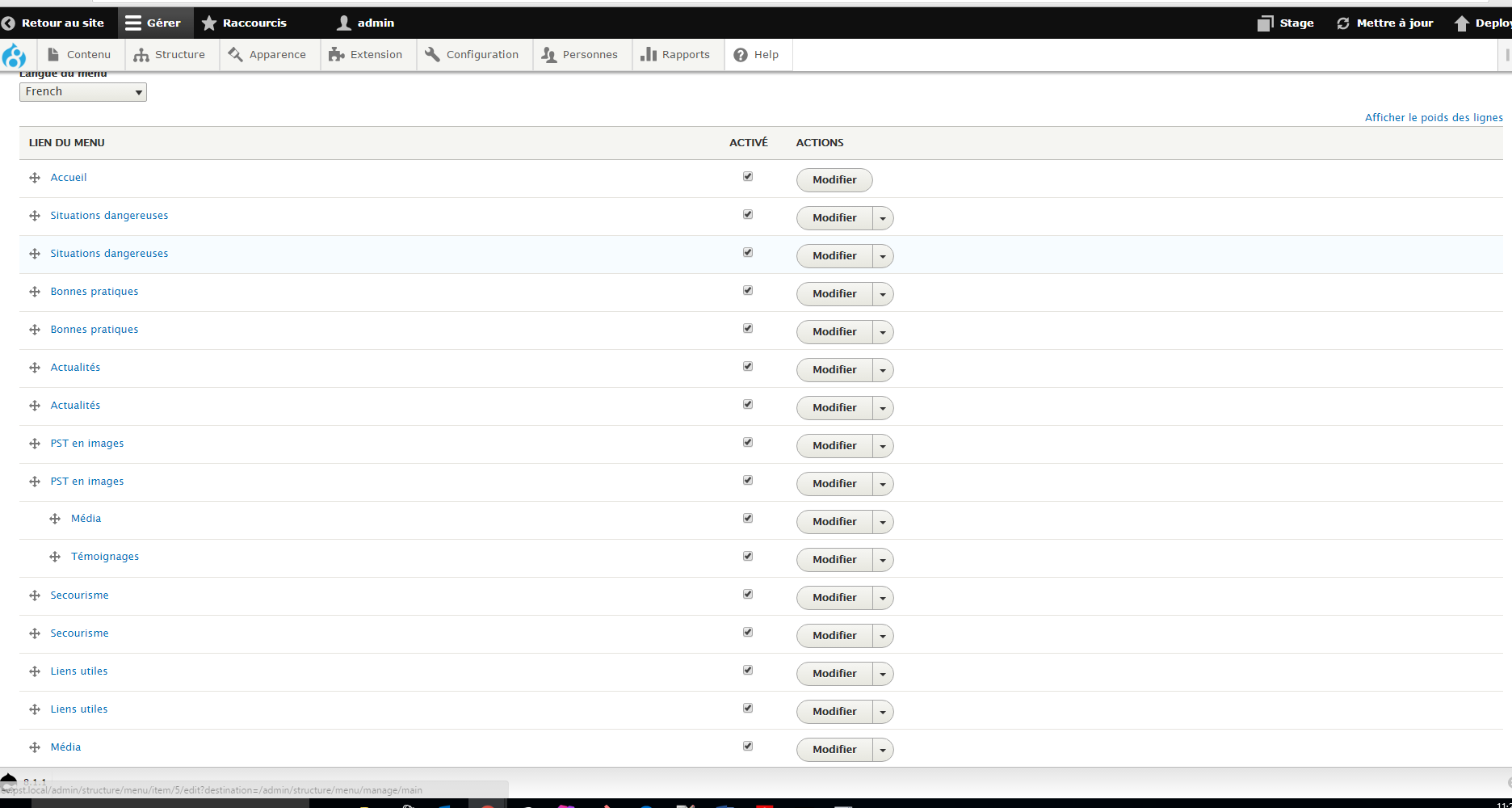 Blocks and menu duplicated [#2754315] | Drupal.org